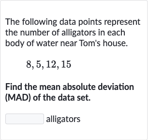 (Solved)-The following data points represent the number of alligators